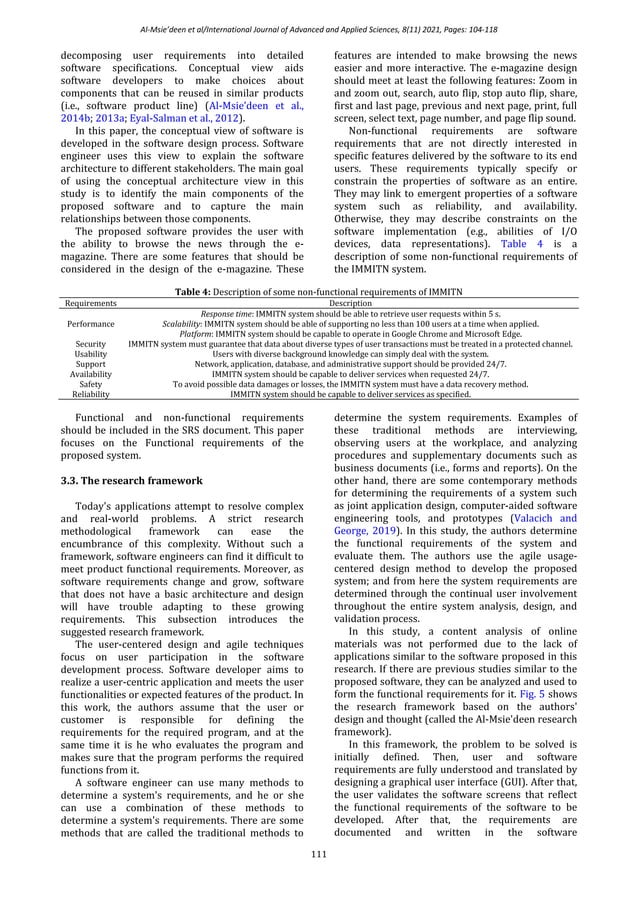 Constructing a software requirements specification and design for electronic IT news magazine ...