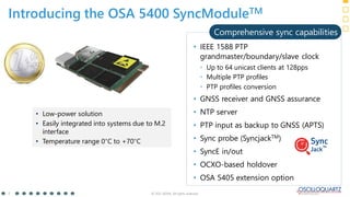 Meet the industry's first pluggable module for precise synchronization | PPT