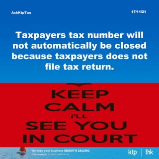 tax penalty for not filing | PPTX