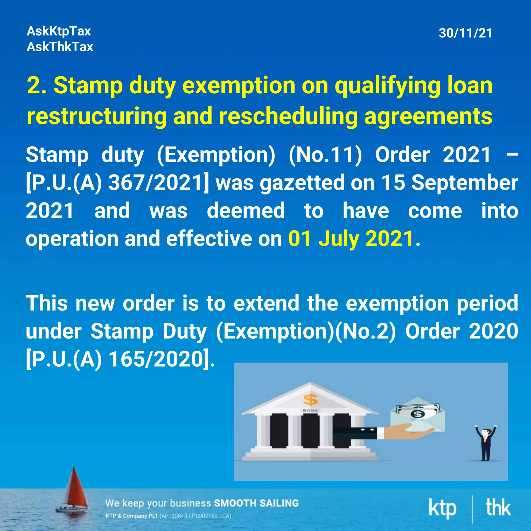Stamp Duty Exemption 2021 | PPTX