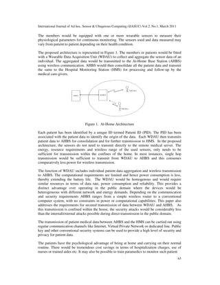 SECURITY ARCHITECTURE FOR AT-HOME MEDICAL CARE USING BODY SENSOR NETWORK | PDF