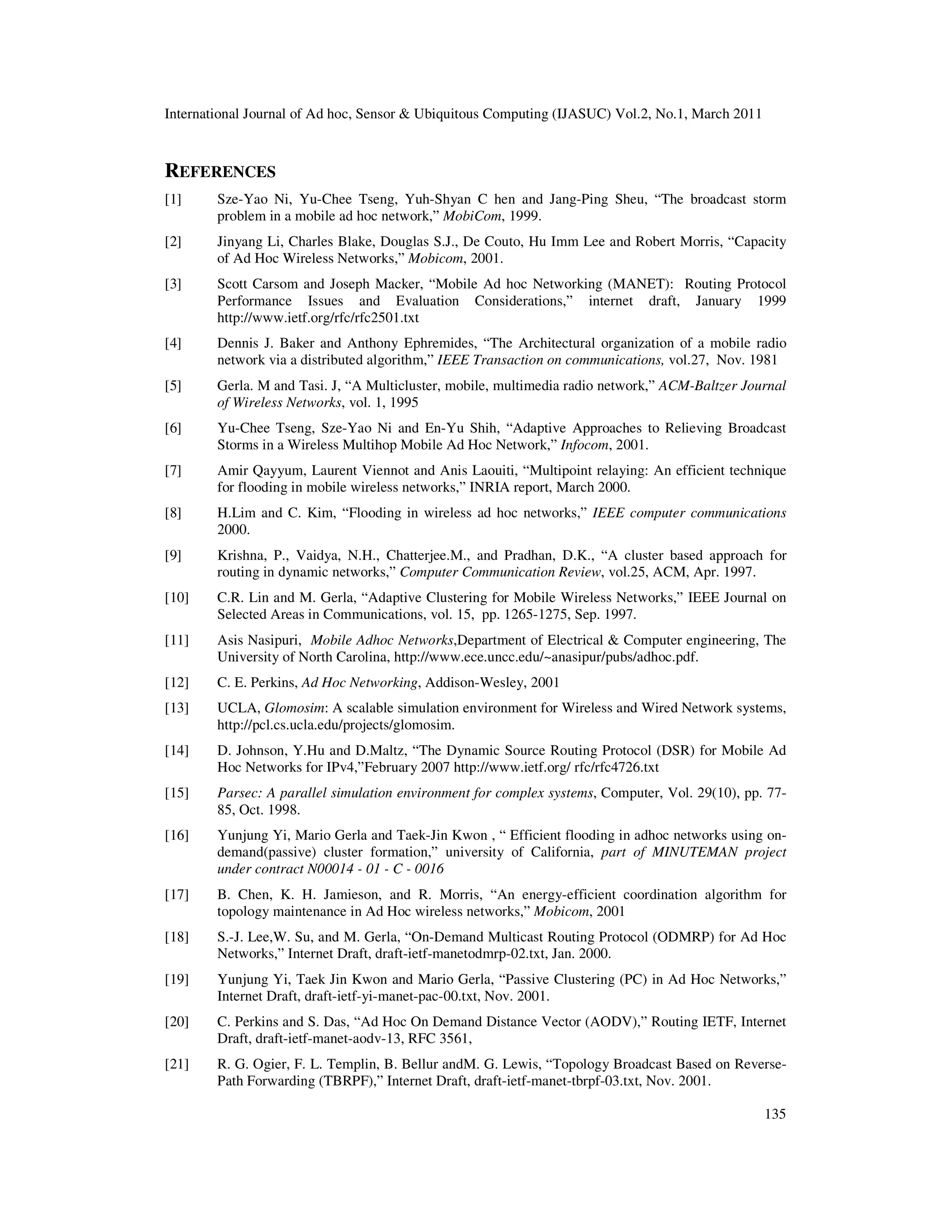 ADAPTIVE AODV ROUTING PROTOCOL FOR MOBILE ADHOC NETWORKS | PDF | Computer Networking | Computing