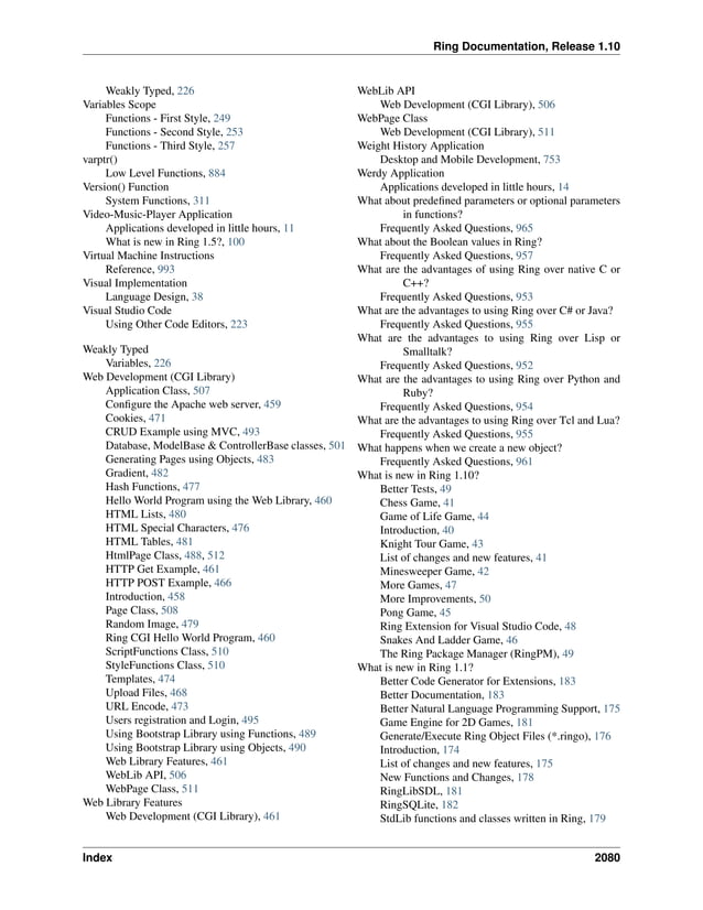 The Ring programming language version 1.10 book - Part 212 of 212 | PDF