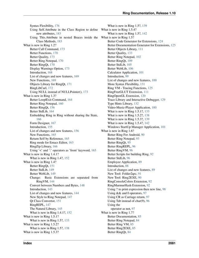 The Ring programming language version 1.10 book - Part 212 of 212 | PDF