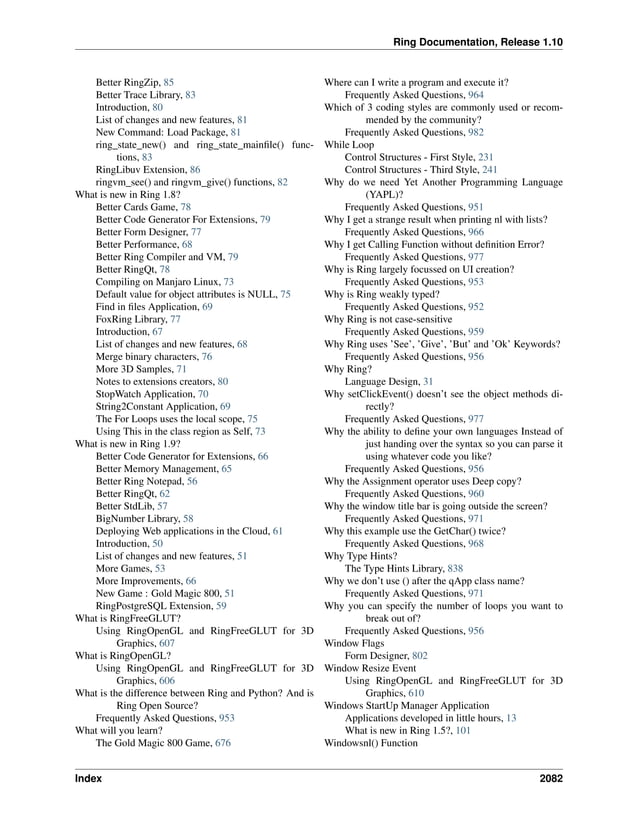 The Ring programming language version 1.10 book - Part 212 of 212 | PDF