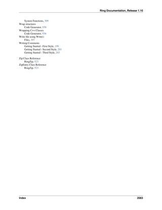 The Ring programming language version 1.10 book - Part 212 of 212 | PDF