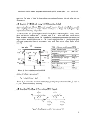 OPTIMIZATION TECHNIQUES FOR SOURCE FOLLOWER BASED TRACK-AND-HOLD CIRCUIT FOR HIGH SPEED WIRELESS ...