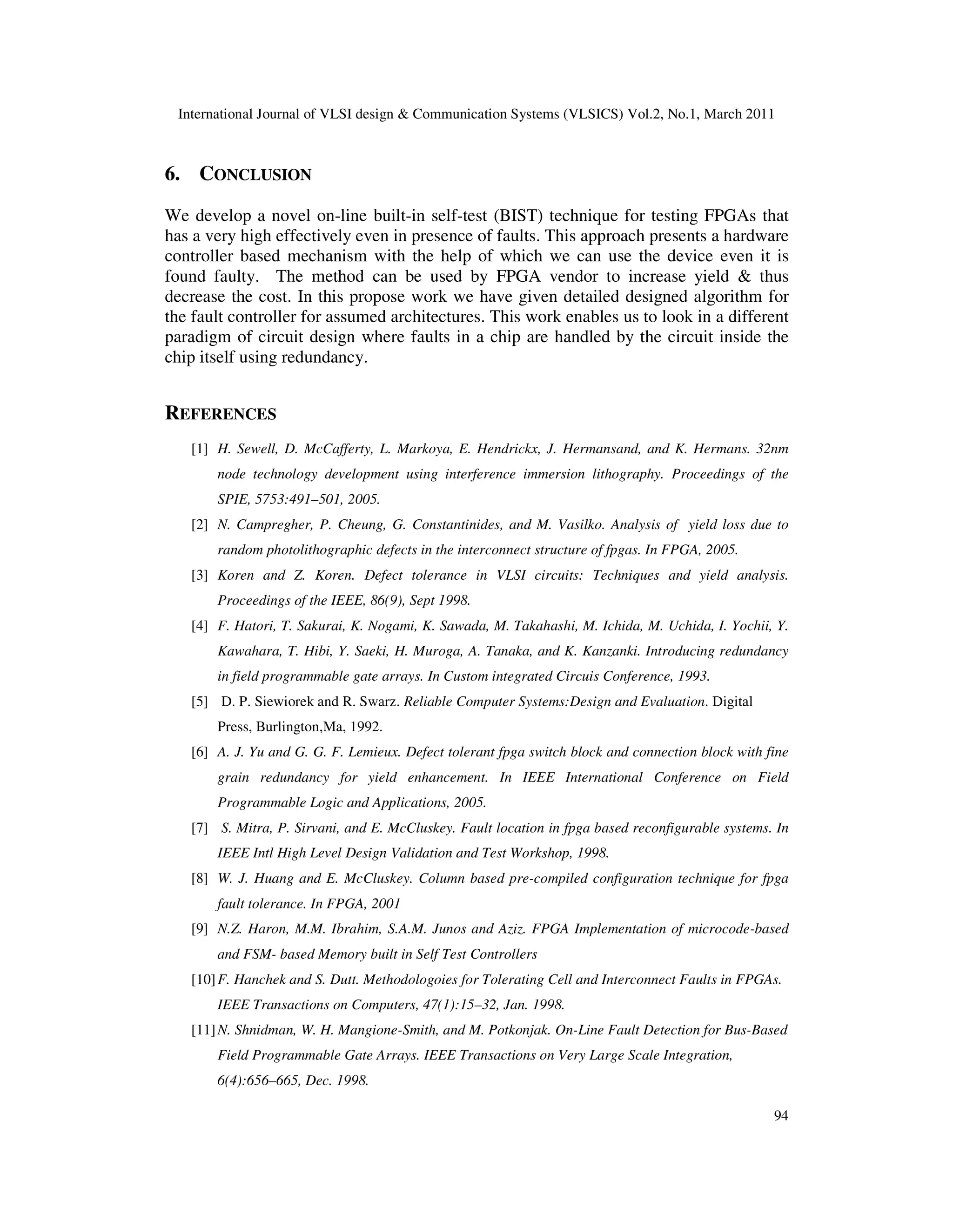 DESIGN APPROACH FOR FAULT TOLERANCE IN FPGA ARCHITECTURE | PDF