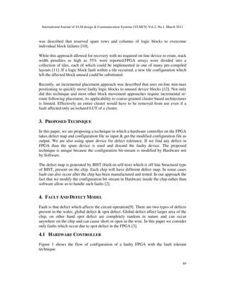 DESIGN APPROACH FOR FAULT TOLERANCE IN FPGA ARCHITECTURE | PDF