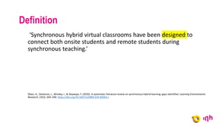 Hybrid Virtual Classroom - Do's and Don'ts - OEB - Dec 2021 | PDF