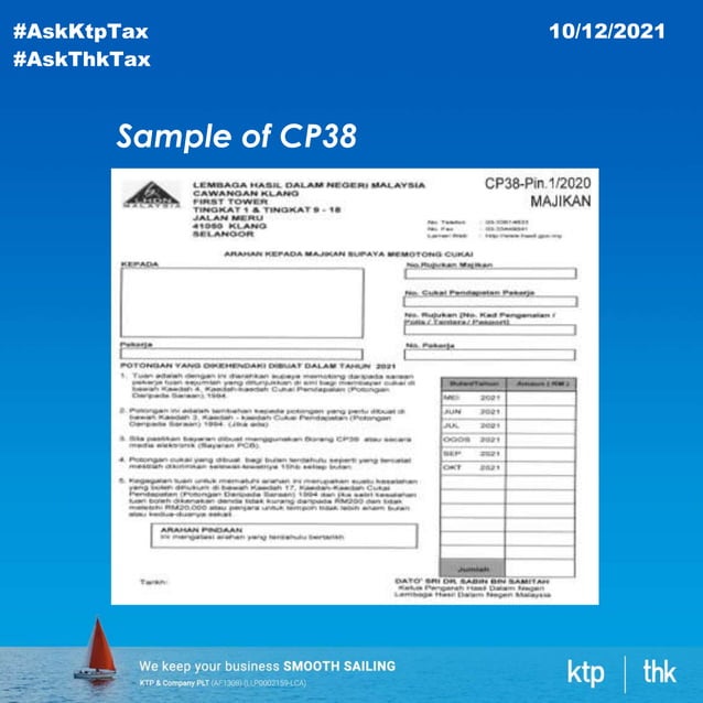 CP39(PCB) Vs CP38 | PPTX | Business Accounting & Finance | Business
