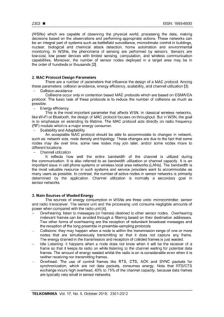Energy-efficient MAC protocols for wireless sensor networks: a survey | PDF