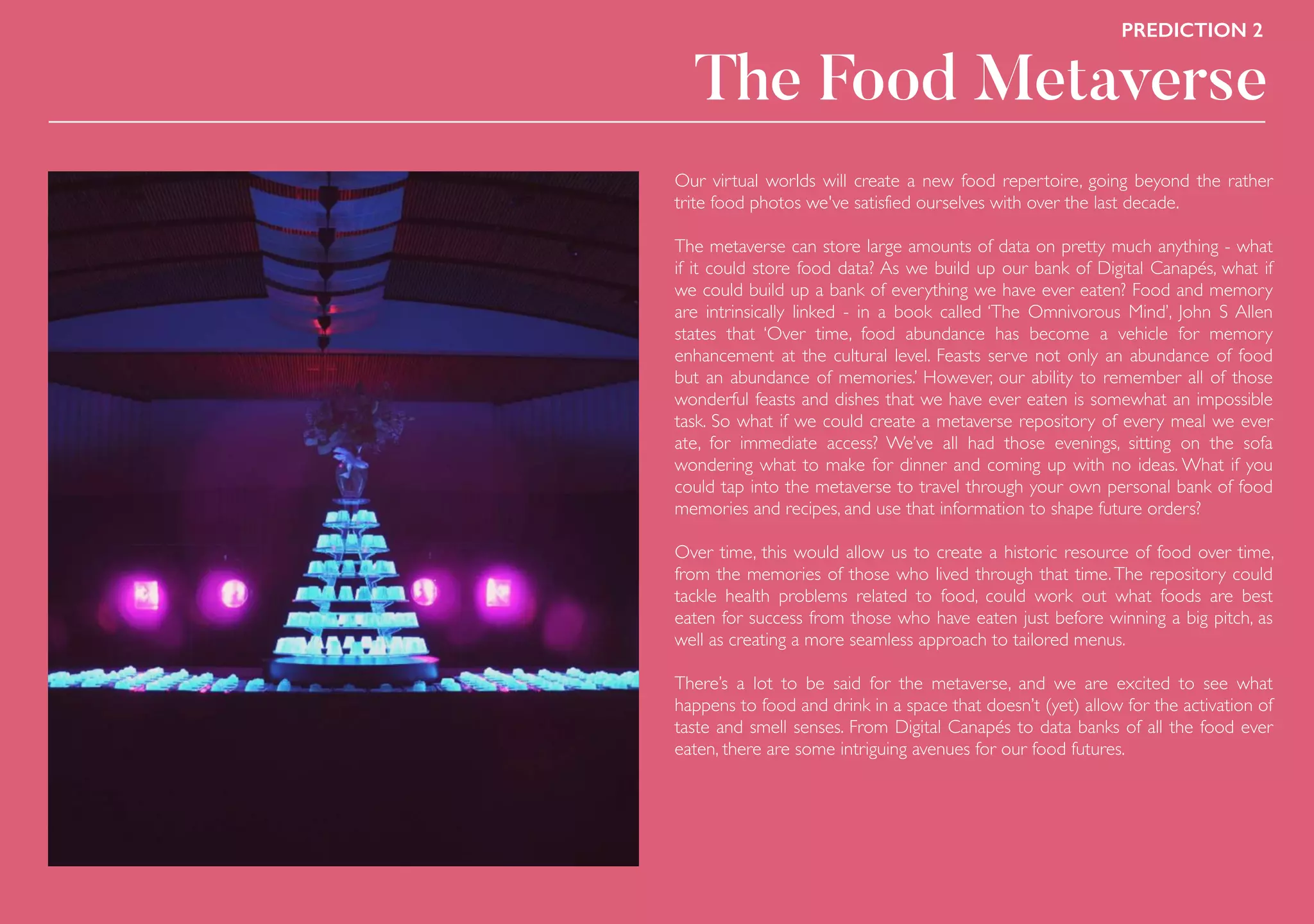 Bombas and Parr | Imminent Future of Food 2022 | PDF