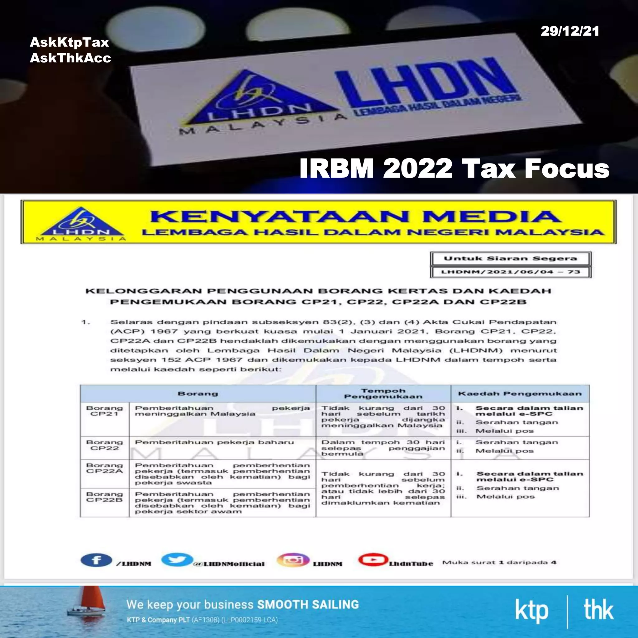 LHDN CP Forms | PPTX