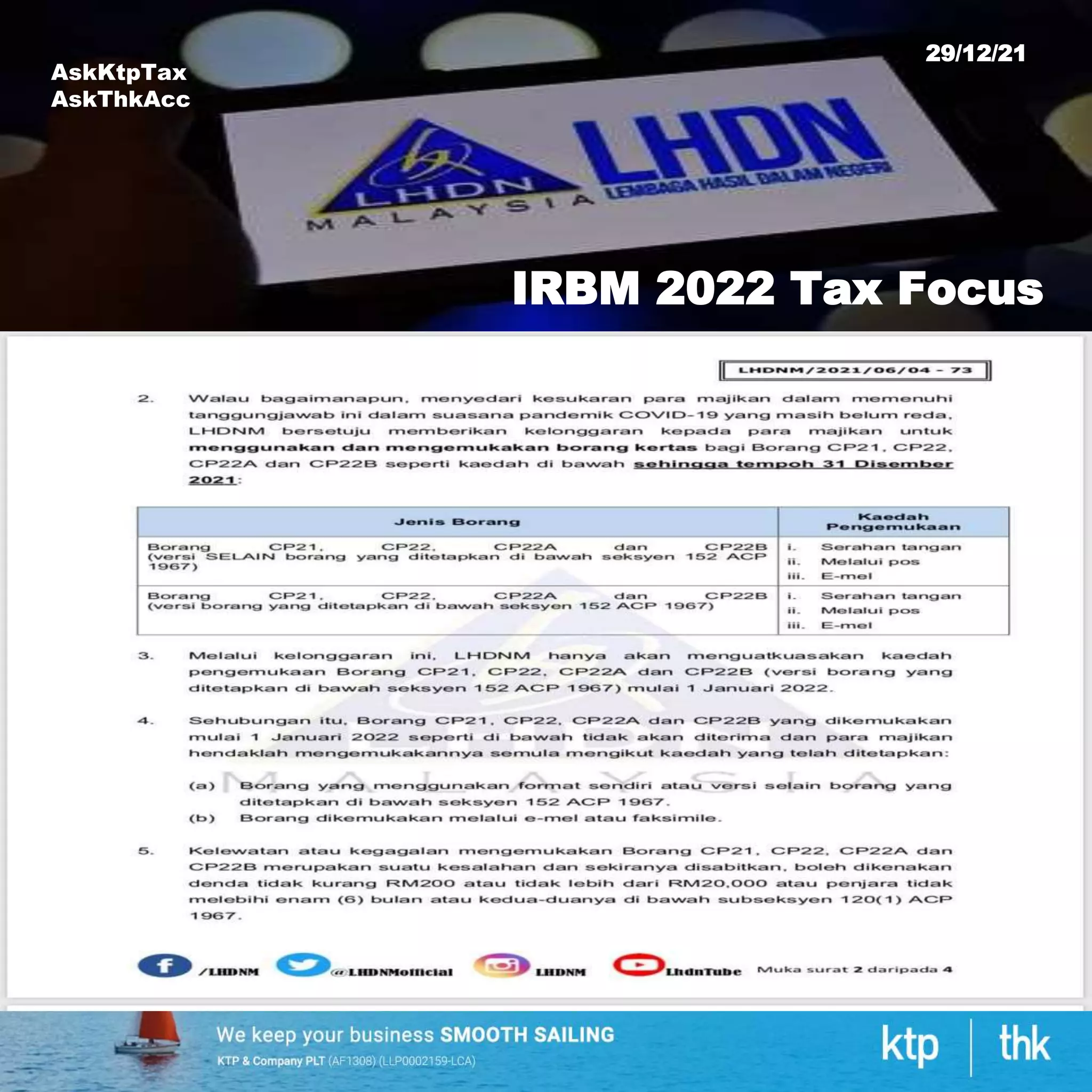 LHDN CP Forms | PPTX