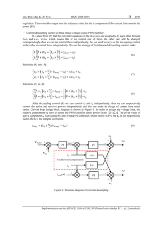 Implementation on the dSPACE 1104 of VOC-SVM based anti-windup PI Controller of a three-phase ...