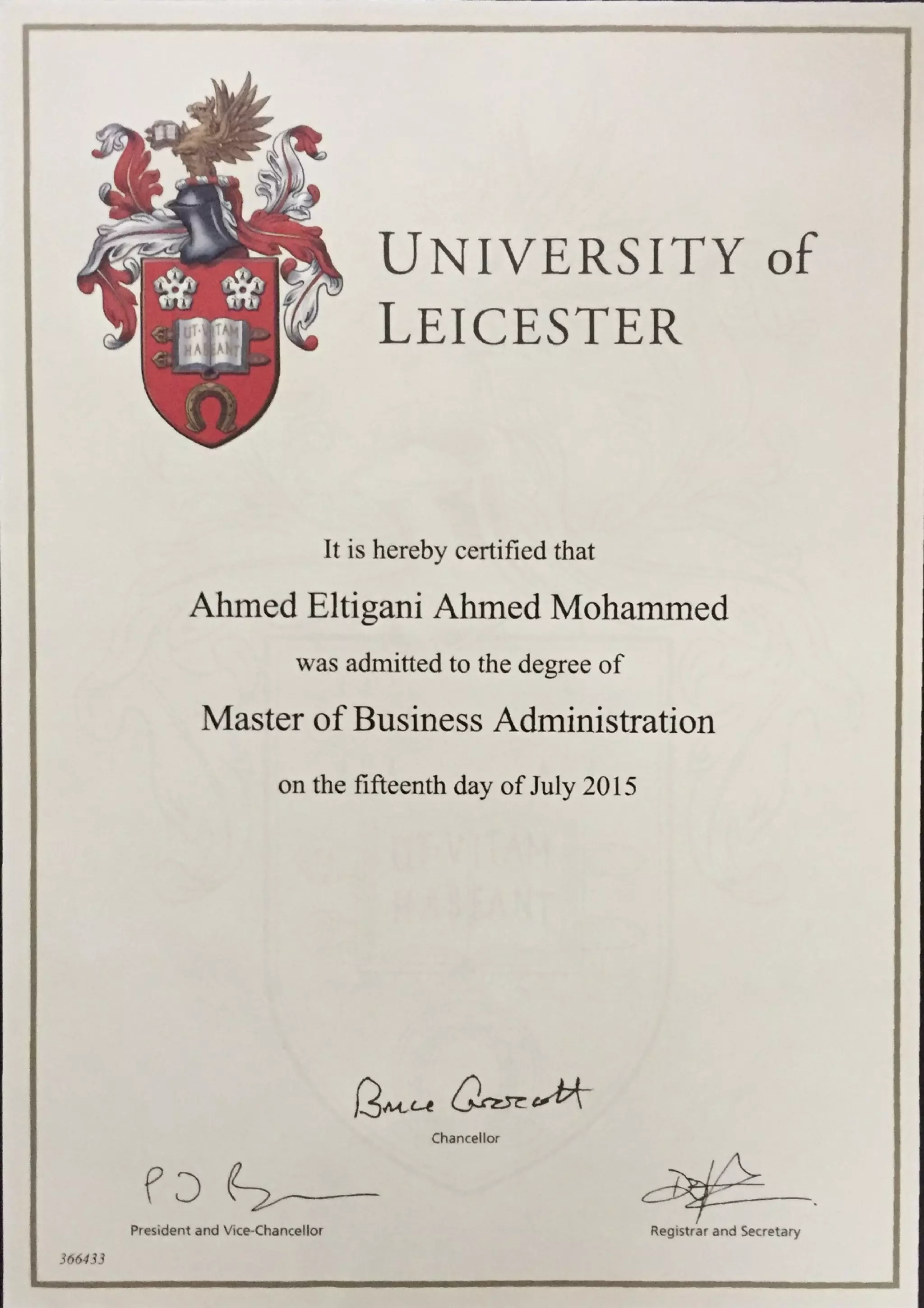 MBA certificate | PDF