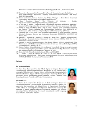 EDPAC : EVENT-DRIVEN POWER AWARE PERVASIVE COMPUTING FOR EFFECTIVE POWER UTILIZATION IN GREEN ...