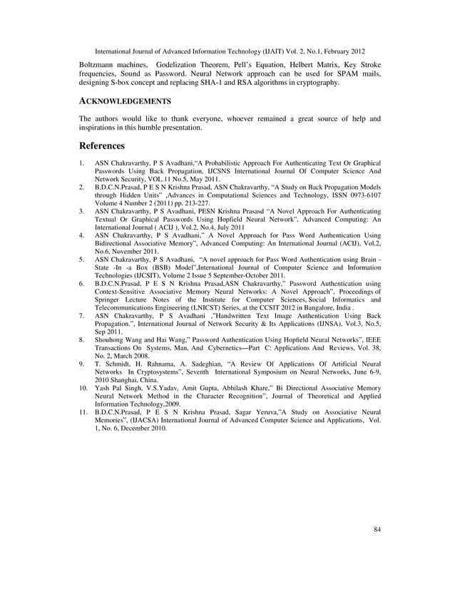 Performance Evaluation Of Password Authentication Using Associative Neural Memory Models Pdf 1483