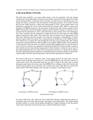 Black-Hole and Wormhole Attack in Routing Protocol AODV in MANET | PDF