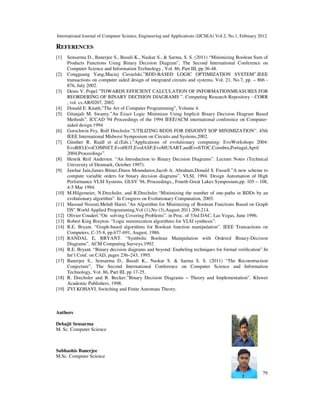 ON AN OPTIMIZATION TECHNIQUE USING BINARY DECISION DIAGRAM | PDF