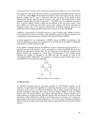 ON AN OPTIMIZATION TECHNIQUE USING BINARY DECISION DIAGRAM | PDF