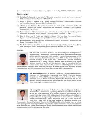 GENDER RECOGNITION SYSTEM USING SPEECH SIGNAL | PDF