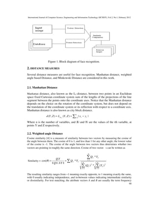 FACE RECOGNITION USING DIFFERENT LOCAL FEATURES WITH DIFFERENT DISTANCE ...