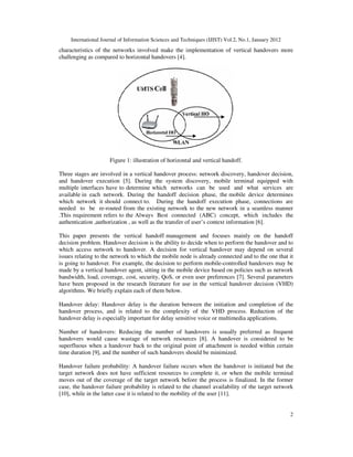 HANDOVER NECESSITY ESTIMATION FOR 4G HETEROGENEOUS NETWORKS | PDF