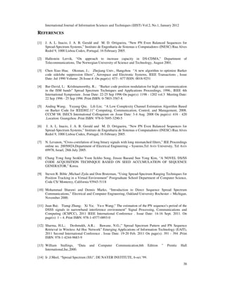 PERFORMANCE ANALYSIS OF BARKER CODE BASED ON THEIR CORRELATION PROPERTY IN MULTIUSER ENVIRONMENT ...