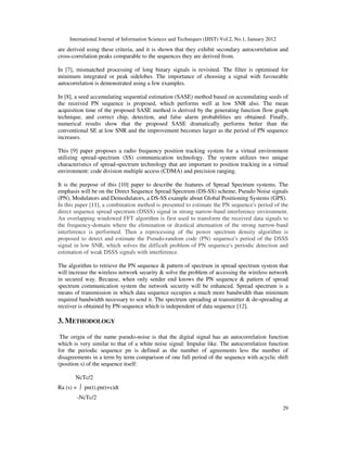 PERFORMANCE ANALYSIS OF BARKER CODE BASED ON THEIR CORRELATION PROPERTY IN MULTIUSER ENVIRONMENT ...