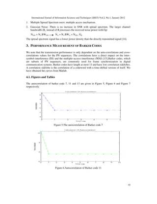 PERFORMANCE ANALYSIS OF BARKER CODE BASED ON THEIR CORRELATION PROPERTY IN MULTIUSER ENVIRONMENT ...
