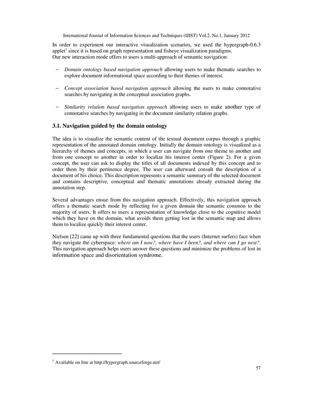 SEMANTIC VISUALIZATION AND NAVIGATION IN TEXTUAL CORPUS | PDF