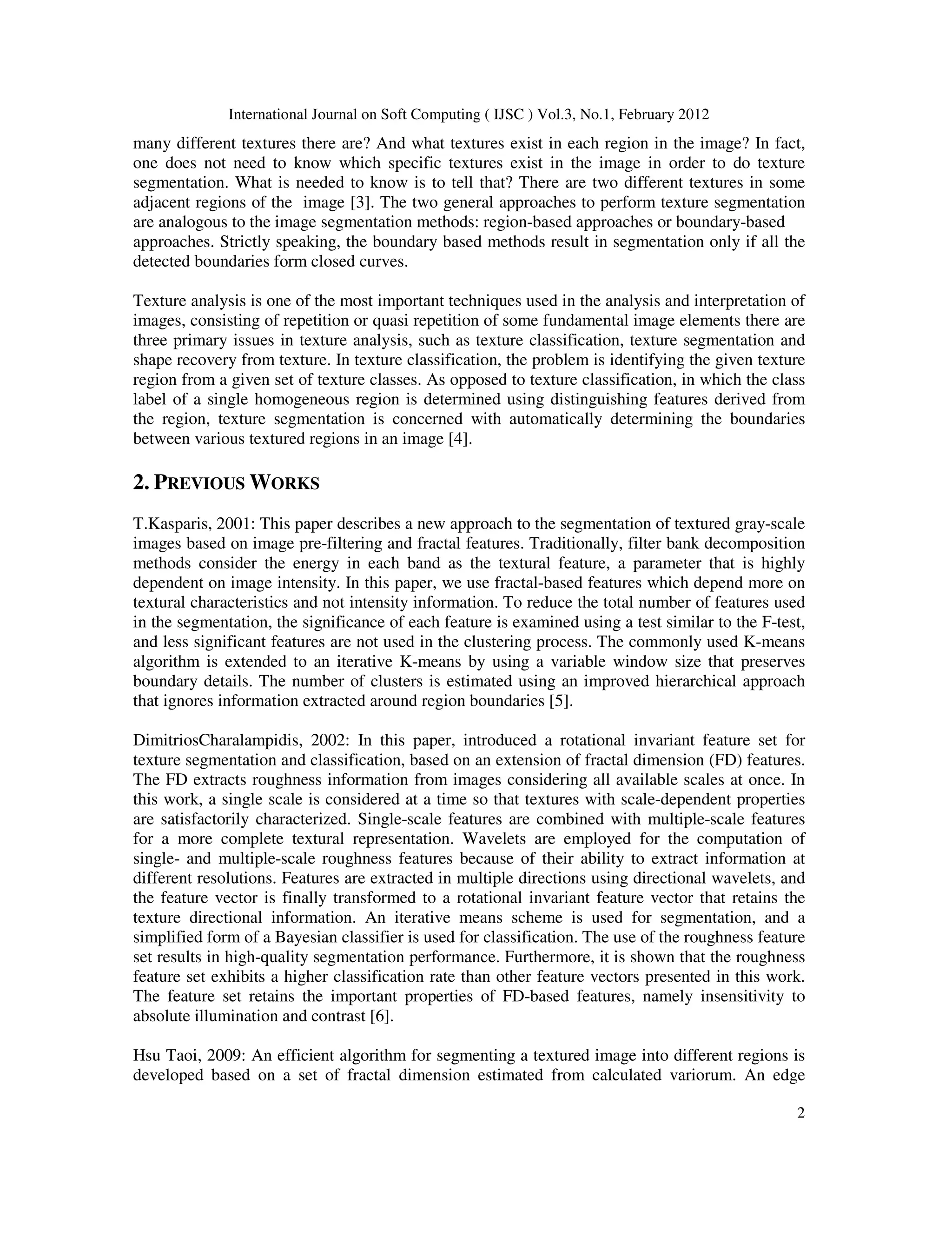 Texture Segmentation Based on Multifractal Dimension | PDF