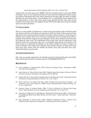 QUALITY ASSESSMENT OF PIXEL-LEVEL IMAGE FUSION USING FUZZY LOGIC | PDF