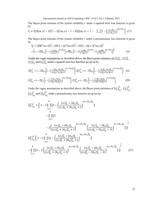 Bayesian system reliability and availability analysis underthe vague environment based on ...