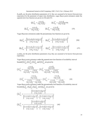 Bayesian system reliability and availability analysis under the vague environment based on ...