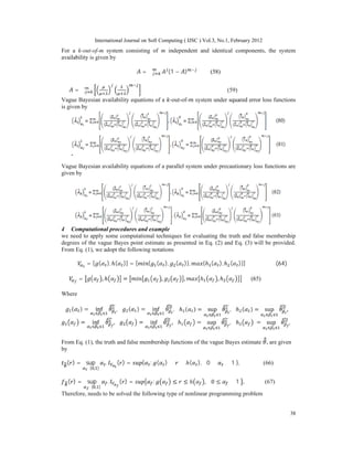 Bayesian system reliability and availability analysis under the vague environment based on ...
