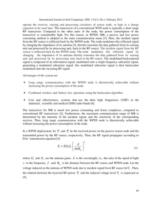 Determination of RF Source Power in WPSN Using Modulated Backscattering ...