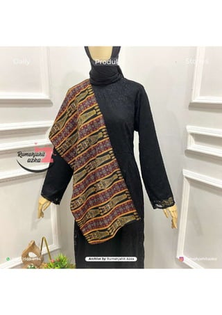 Kebaya Selendang Modern by Rumah Jahit Azka | PDF