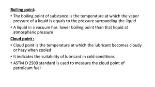 liquid fuel properties and methods to properties | PPTX