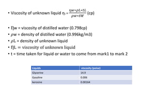 liquid fuel properties and methods to properties | PPTX