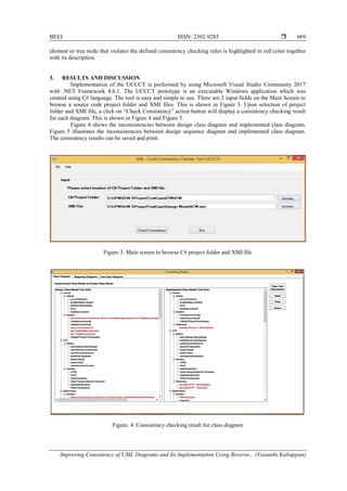 Improving Consistency of UML Diagrams and Its Implementation Using Reverse Engineering Approach ...