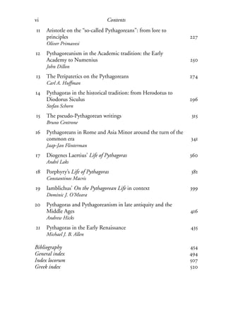 A History Of Pythagoreanism Carl A Huffman | PDF