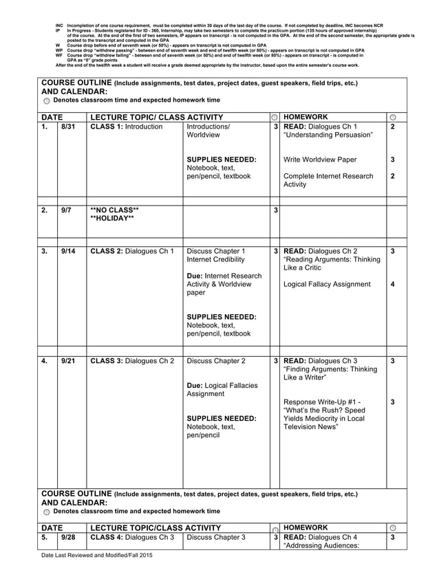 Critical Thinking Syllabus | PDF