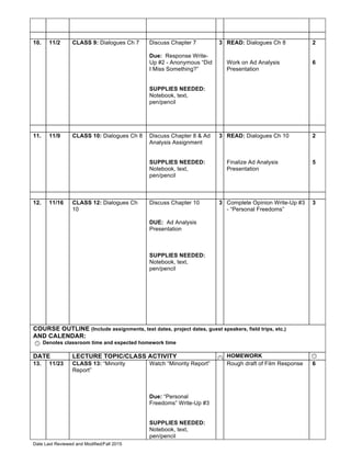 Critical Thinking Syllabus | PDF