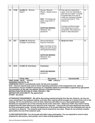 Critical Thinking Syllabus | PDF
