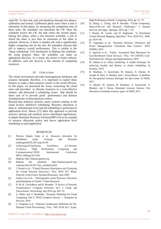 Challenges in Dynamic Resource Allocation and Task Scheduling in Heterogeneous Clouds | PDF