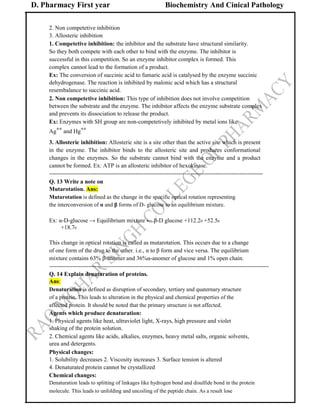 2114 Biochemistry 2nd sem note.pdf.pharm | PDF