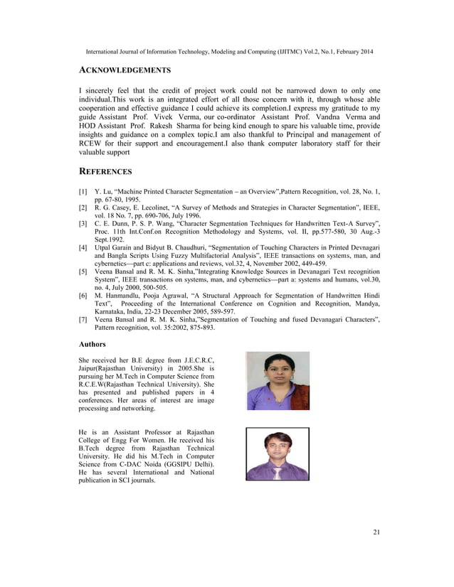 Fragmentation Of Handwritten Touching Characters In Devanagari Script Pdf